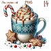 14 PNG Set 1 Winter Hot Cocoa Clipart, Xmas Cocoa Clipart, Hot ...