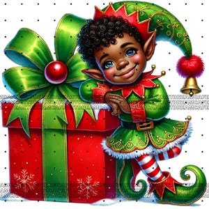 50 PNG Set 2, Christmas African American Clipart Bundle, Festive ...