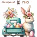 16 Easter Bunny Truck Clipart, Easter Truck Clipart, Easter Bunny ...