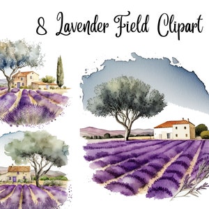47 Lavender Clipart Bundle Watercolor Lavender Watercolor - Etsy