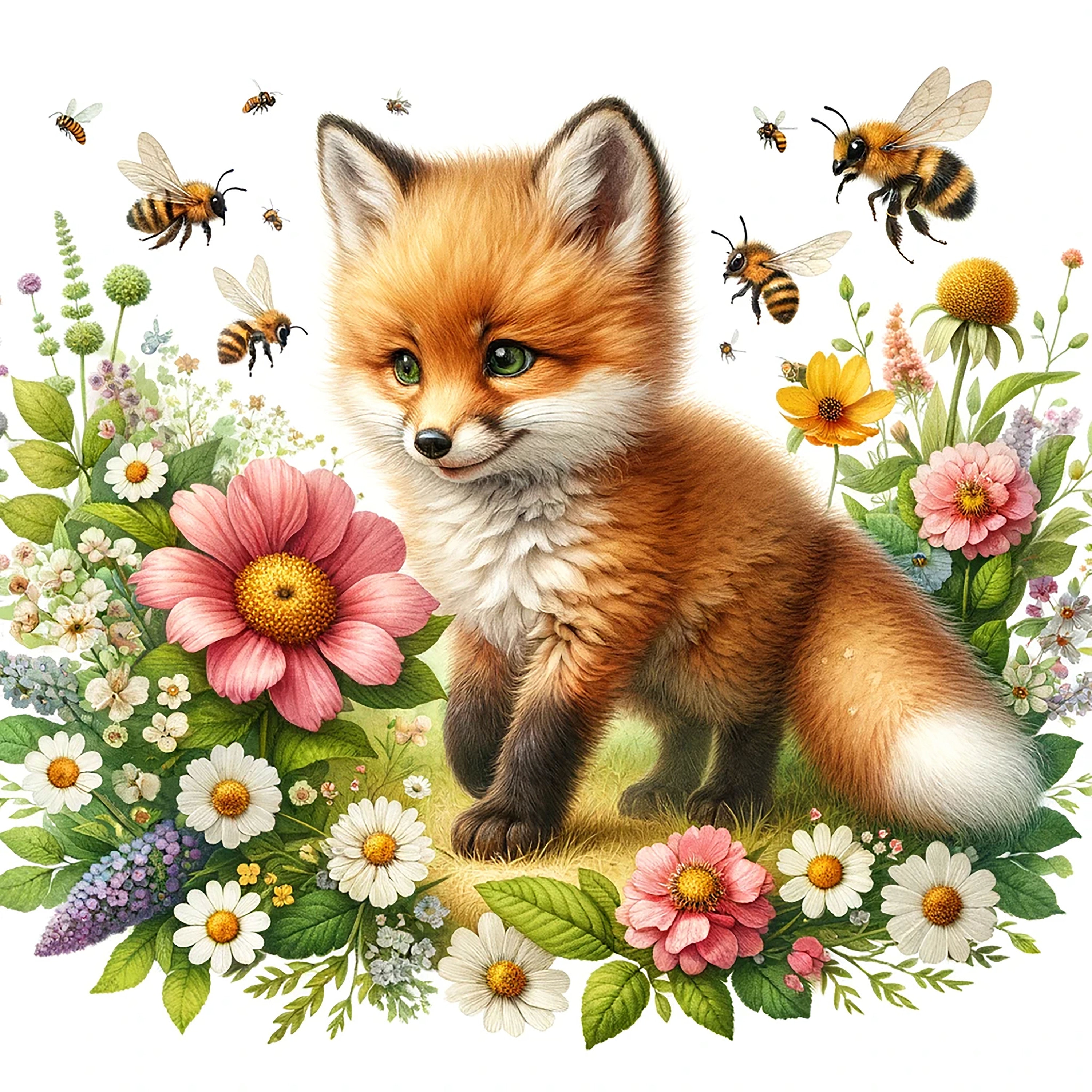 Cute Baby Fox Clipart