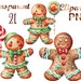 21 Gingerbread PNG, Christmas Clipart, Winter Clipart, Holiday Clipart ...