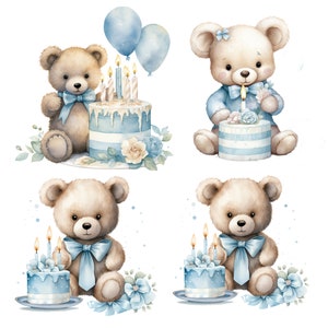 20 Watercolor Teddy Bear Clipart Png, Teddy Bear Png, Teddy, Bear ...