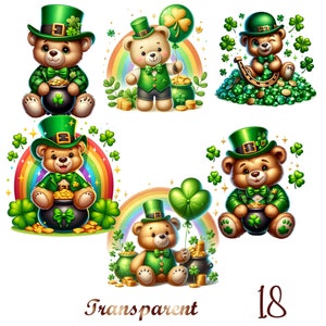 18 PNG, St Patrick Teddy Bear Clipart, St Patrick Graphics, St Patrick ...