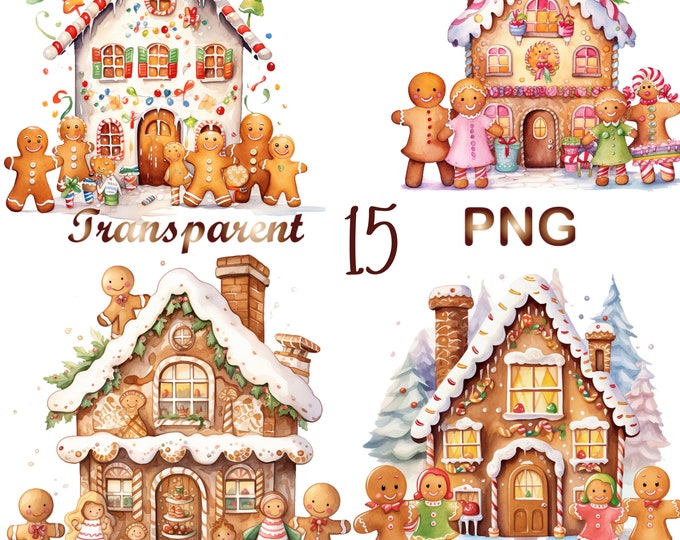 Gingerbread Men Clip Art Set | Holiday Digital Images | for Scrapbooks ...