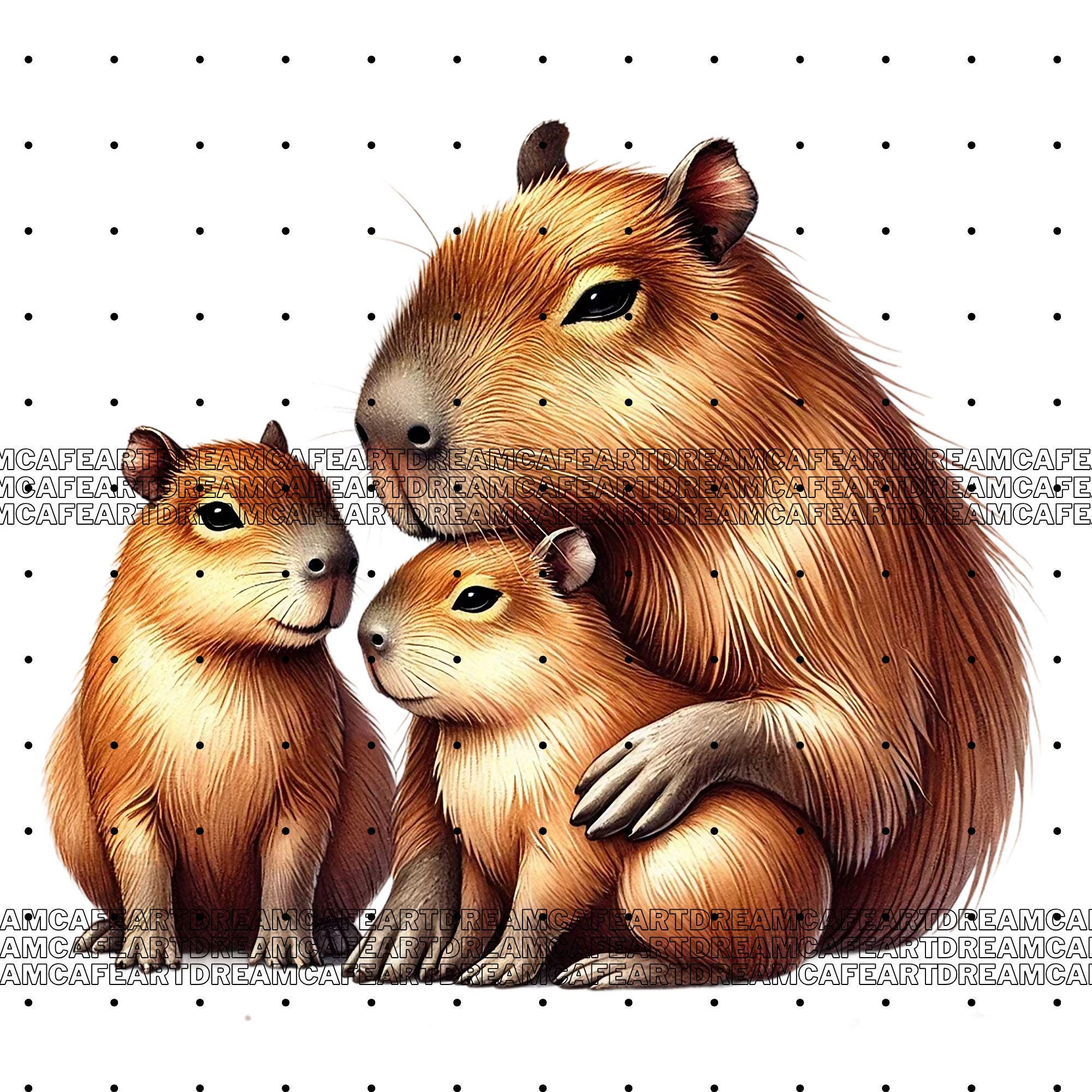 35 PNG Capybara Clipart Bundle, Cute Capybaras Art, Cute Capybara ...