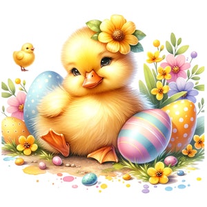 33 PNG, Easter Duck Clipart Bundle, Cute Duck Clipart, Duck PNG, Spring ...