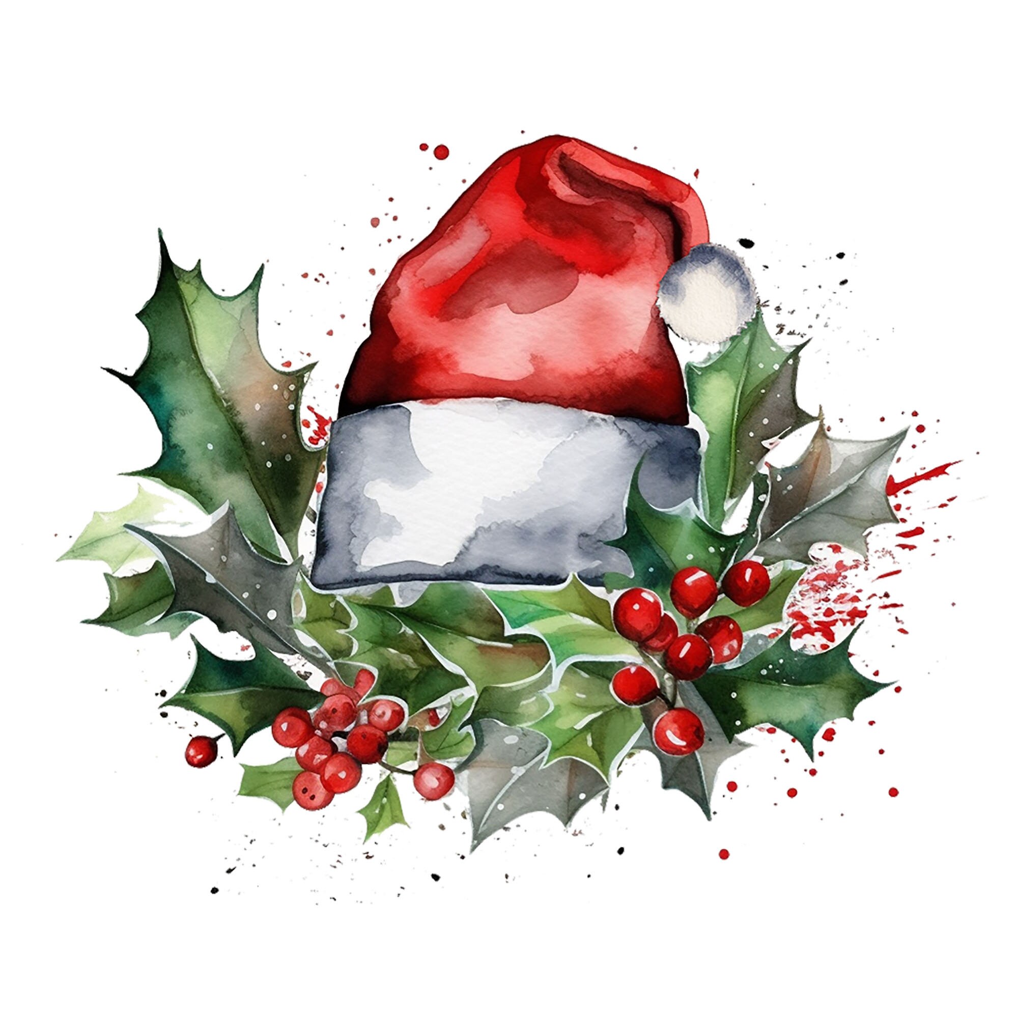 8 Santa Hat PNG, Christmas Clipart, Santa Hat Clipart, Winter Clipart ...
