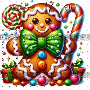 17 Gingerbread Man Clipart, Set1, High Quality Jpgs,digital Download ...