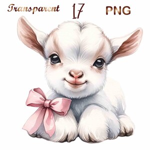 17 Baby Goat Clipart, Goat Clipart, Goat Clipart PNG, Goat Watercolor ...