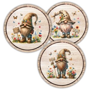 9 Spring Gnome Sign,easter Gnome Sign for Wreath,wreath Sign Png,garden ...