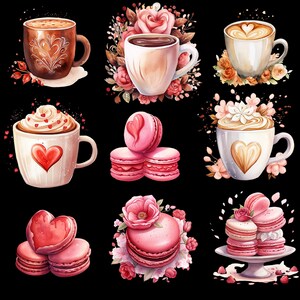 20 Valentine's Day PNG, Coffee Valentines Day Clip Art, Drinks Clipart ...