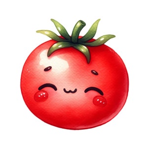 50PNG, Cute Vegetable Clipart Bundle, Watercolor Vegetable Clipart ...