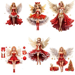 32 PNG, Christmas Fairy Clipart, Christmas Girl Clipart, Winter Clipart ...