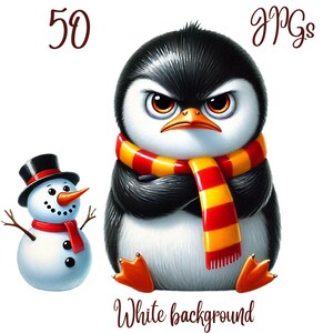 50 Jpgs, Watercolor Funny Grumpy Animals Clipart Bundle, Funny Grumpy ...