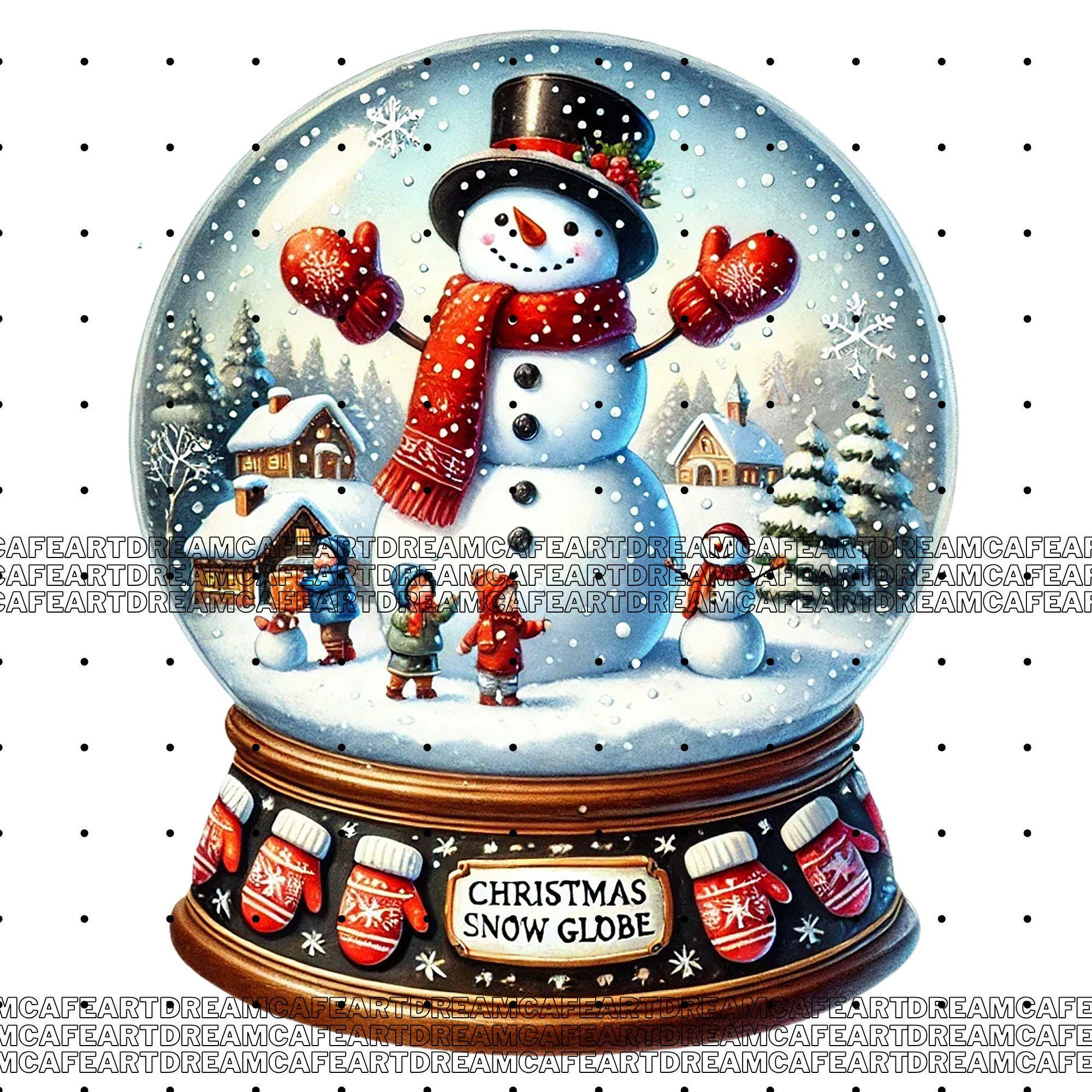 25 PNG, Christmas Snow Globes Clipart Bundle, Festive Globe ...