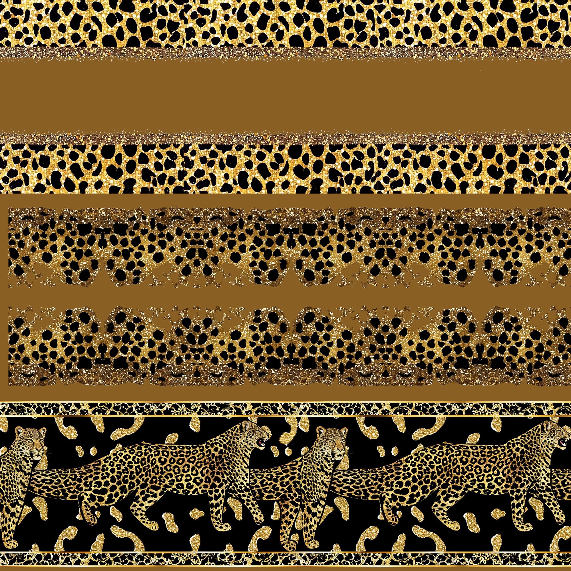20 PNG, Black Gold Leopard Seamless Border,cheetah Pattern,gradient ...