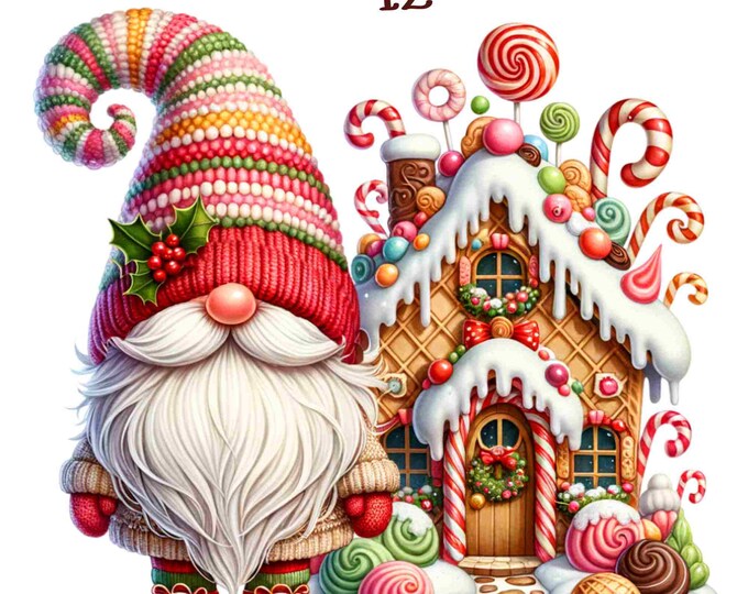 Gnome Christmas, Candyland Clipart, Gnome Christmas Clipart Bundle 26 ...