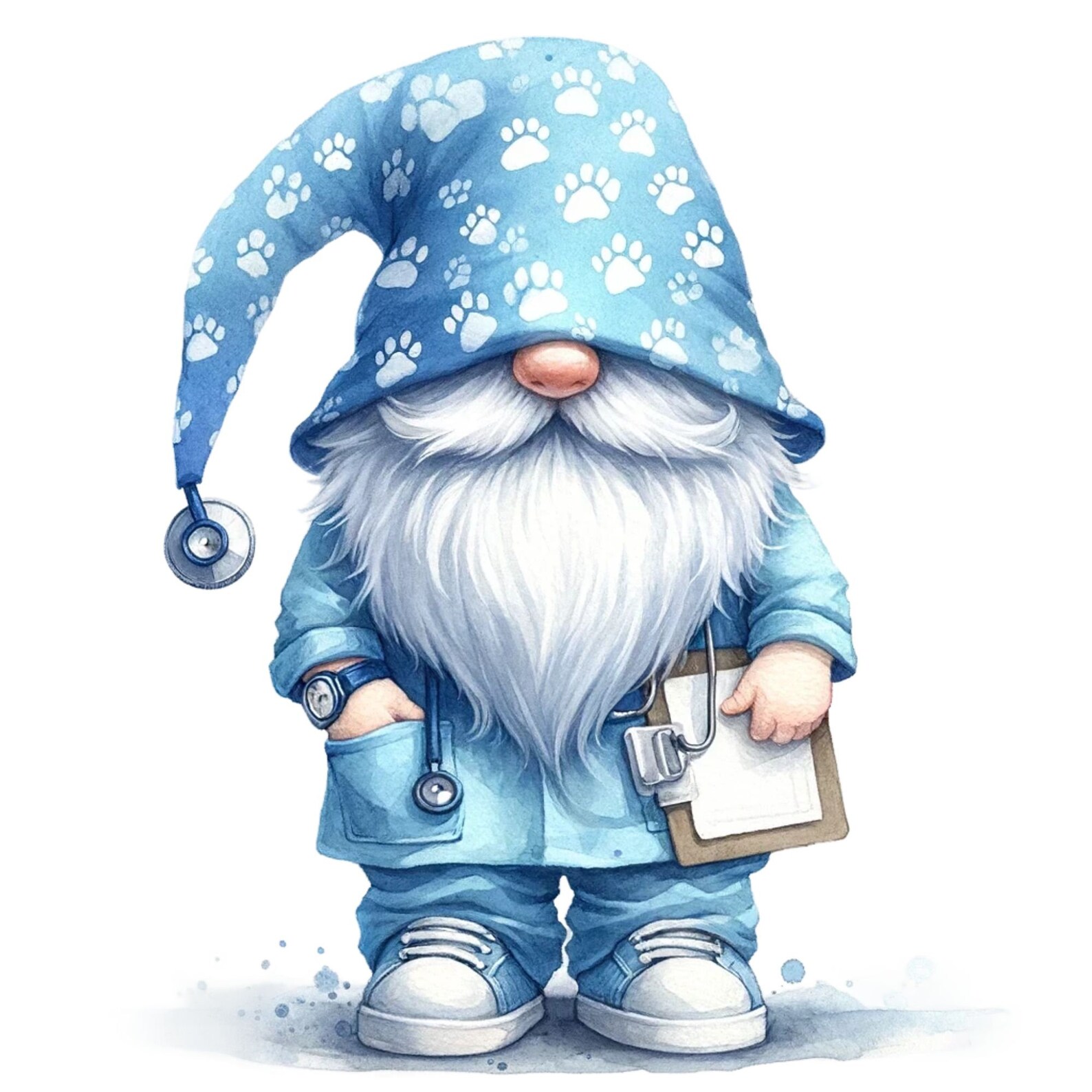 25 PNG, Doctor Gnome Clipart Bundle, Gnome Veterinarian Animal ...