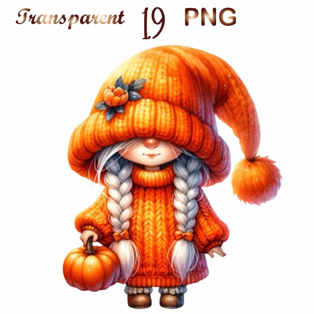 19 Cute Gnome Clipart, Gnome Clipart Bundle,autumn Gnome Png,clipart ...