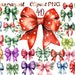 40 PNG, Watercolor Bow Clipart Bundle, Clipart Bundle, Watercolor Cute ...