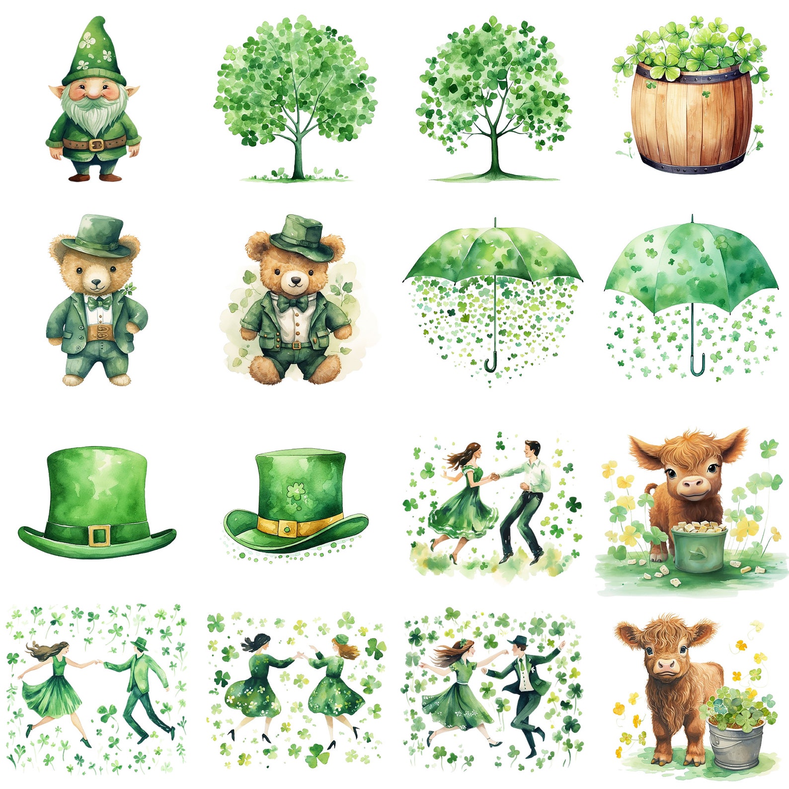 60 PNG, Cute Leprechaun Clipart, St.patrick’s Day Clipart PNG, St ...
