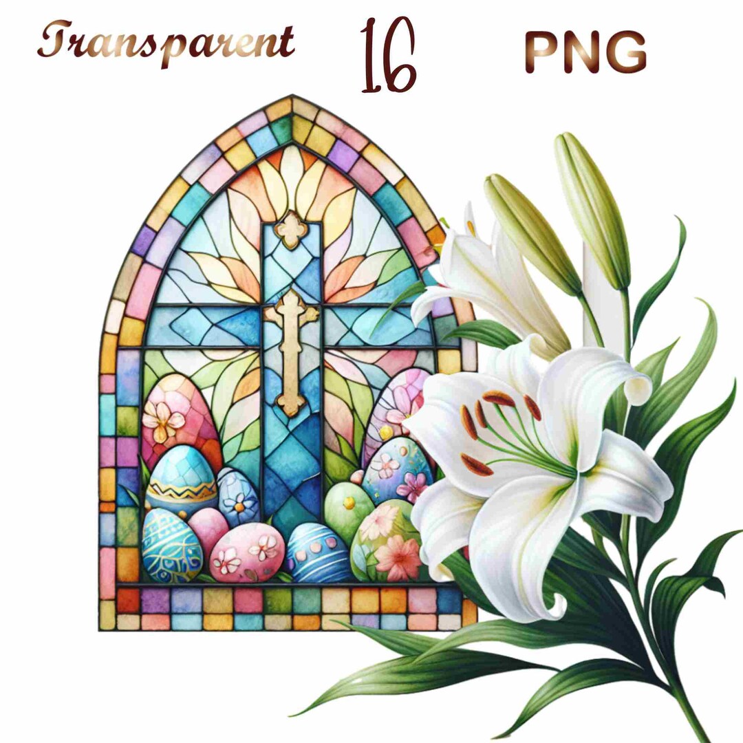 16 Easter Lily Clipart,easter Basket Clipart,boho Easter Clipart,easter ...