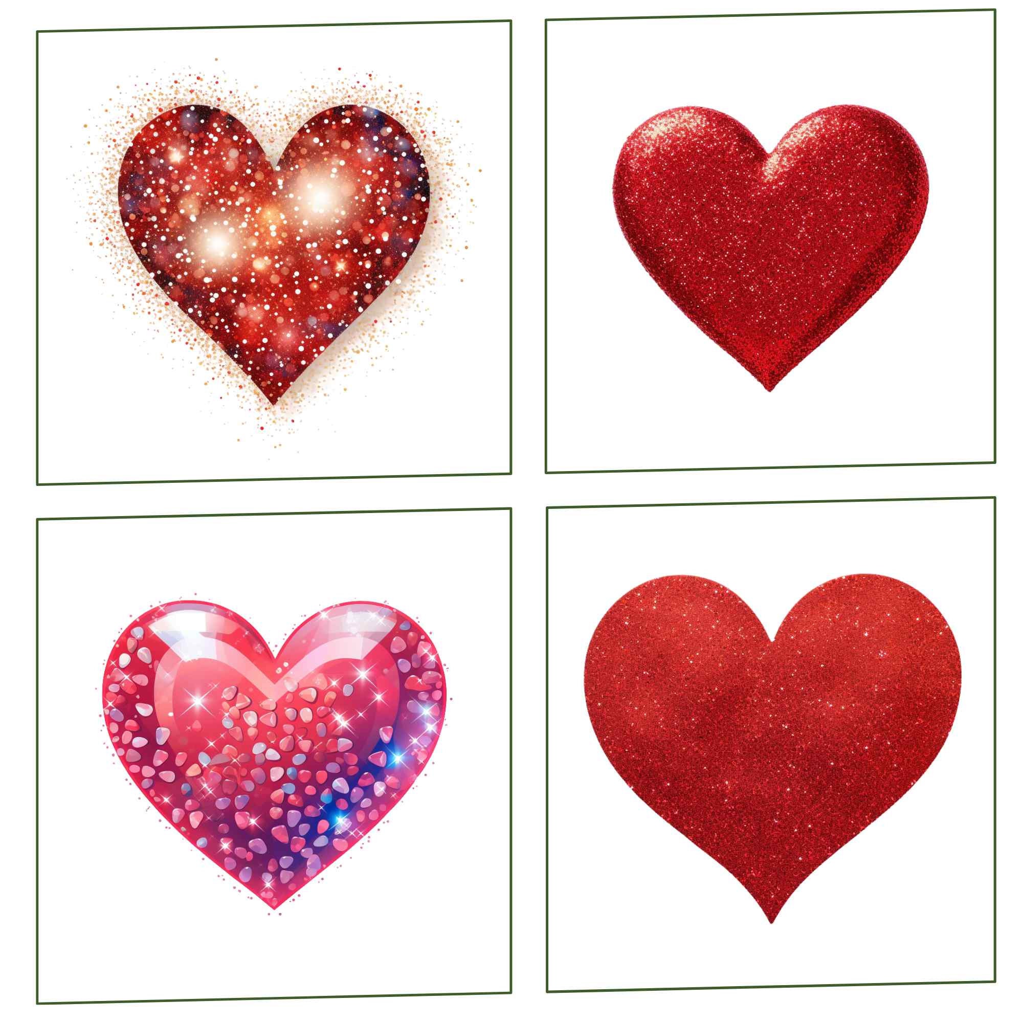 29 Valentine's Day Clipart PNG, Glitter Heart Valentines Day Clip Art ...