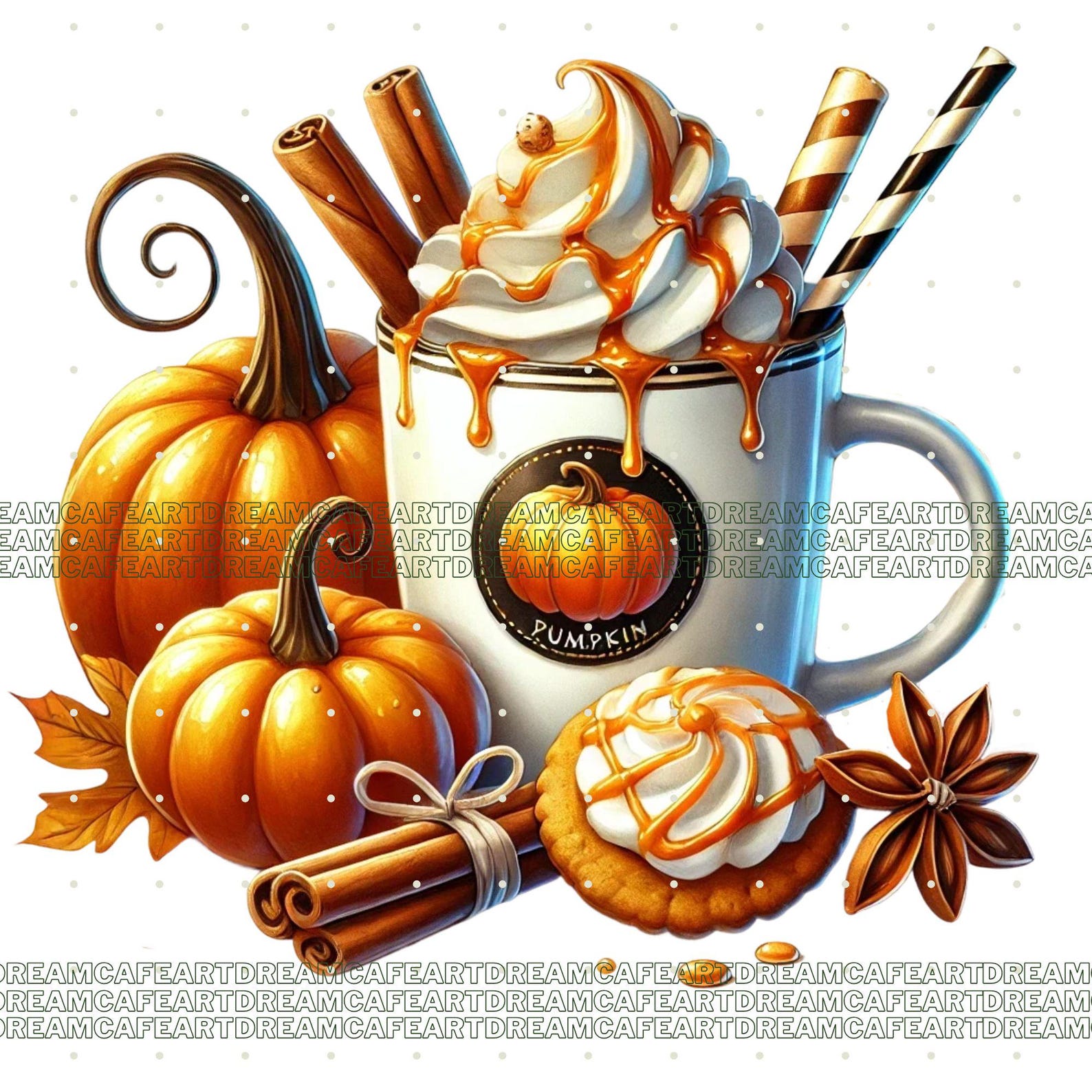 36 PNG Cozy Autumn Coffee, Fall Clipart for Crafts Prints, Pumpkin ...