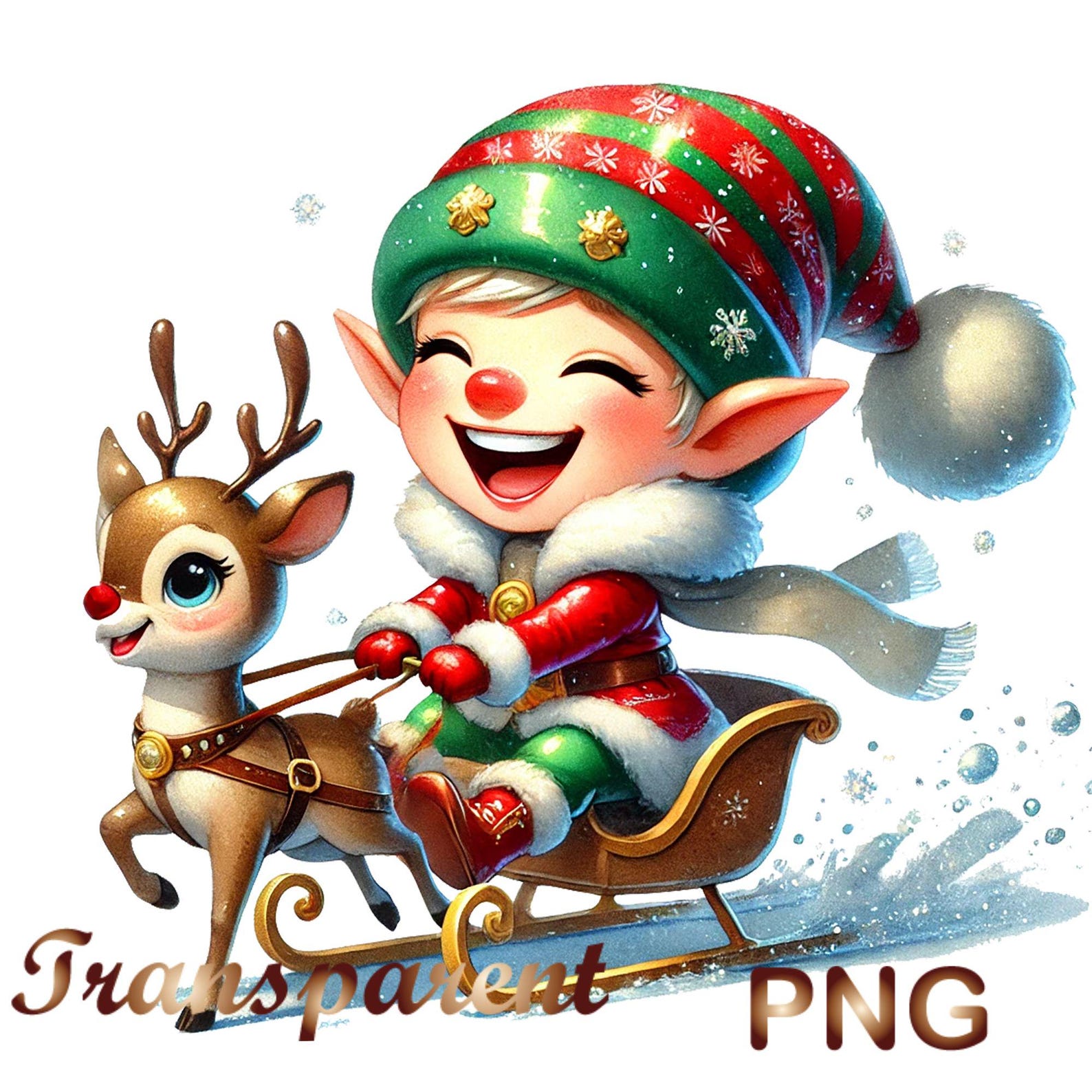 45 PNG, Christmas Elves Clipart Bundle, Cute Christmas Elves, Festive ...