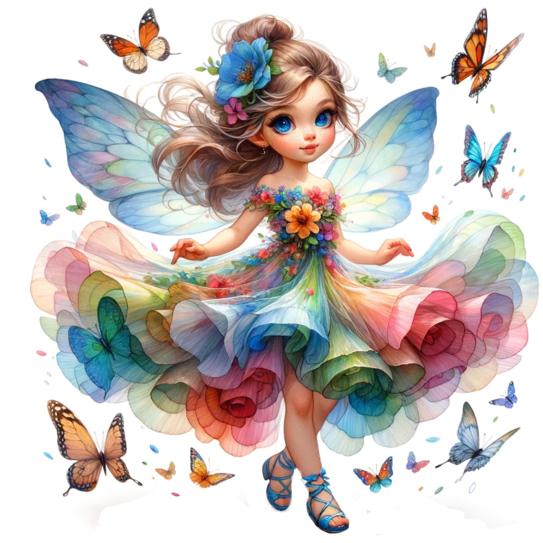 20 Spring Fairy Clipart Bundle Png,spring Fairy Png,fairy Illustration ...