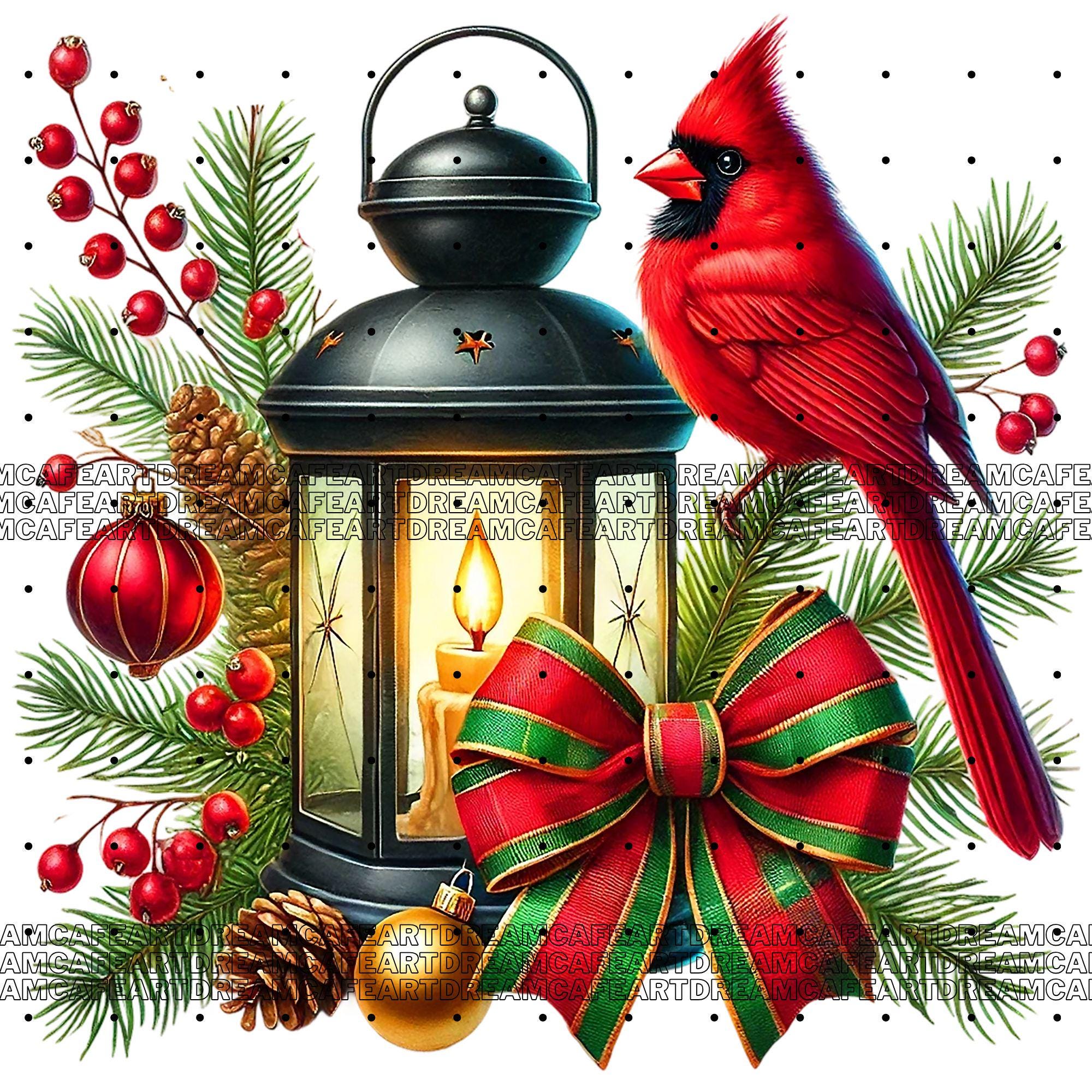 45 PNG Set 2 Christmas Red Cardinal Clipart Bundle, Festive Bird ...