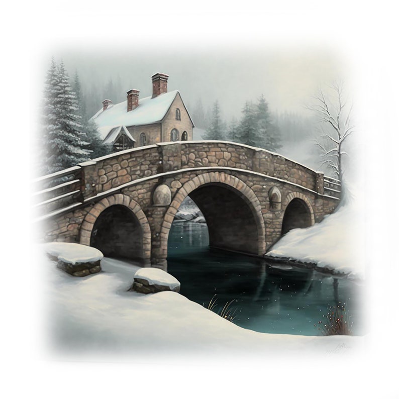 10 Cobblestone Bridge Clipart Watercolor Clipart Jpgs - Etsy Australia