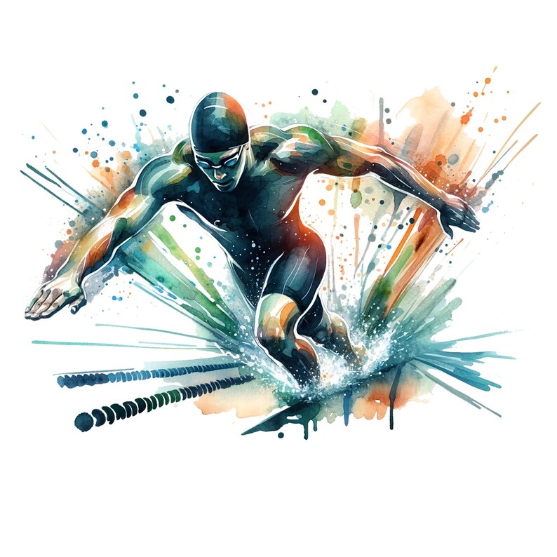 Watercolor Sports Clipart Bundle, 16 PNG Graphics (digital Download) - Etsy