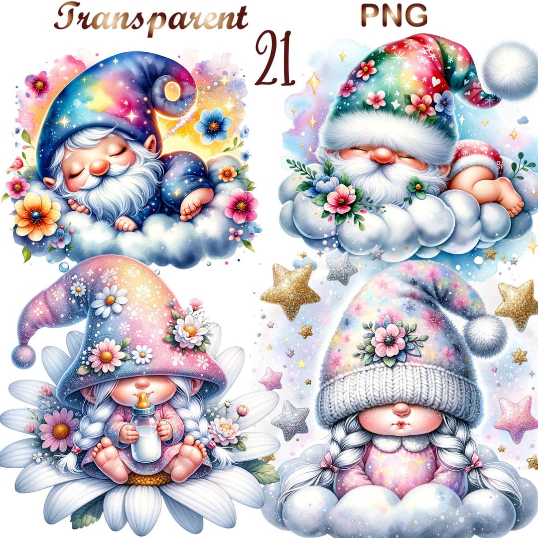 21 PNG Baby Gnome Clipart, Cute Gnome Clipart, Boho Gnome Clipart ...