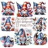 Memorial Day Gnome Clipart, 4th of July Gnome PNG, Patriotic Gnome ...