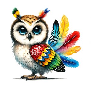 20 Jpgs, Owl Clipart Bundle, Cute Owl Clipart, Colorful Owls, Owl ...