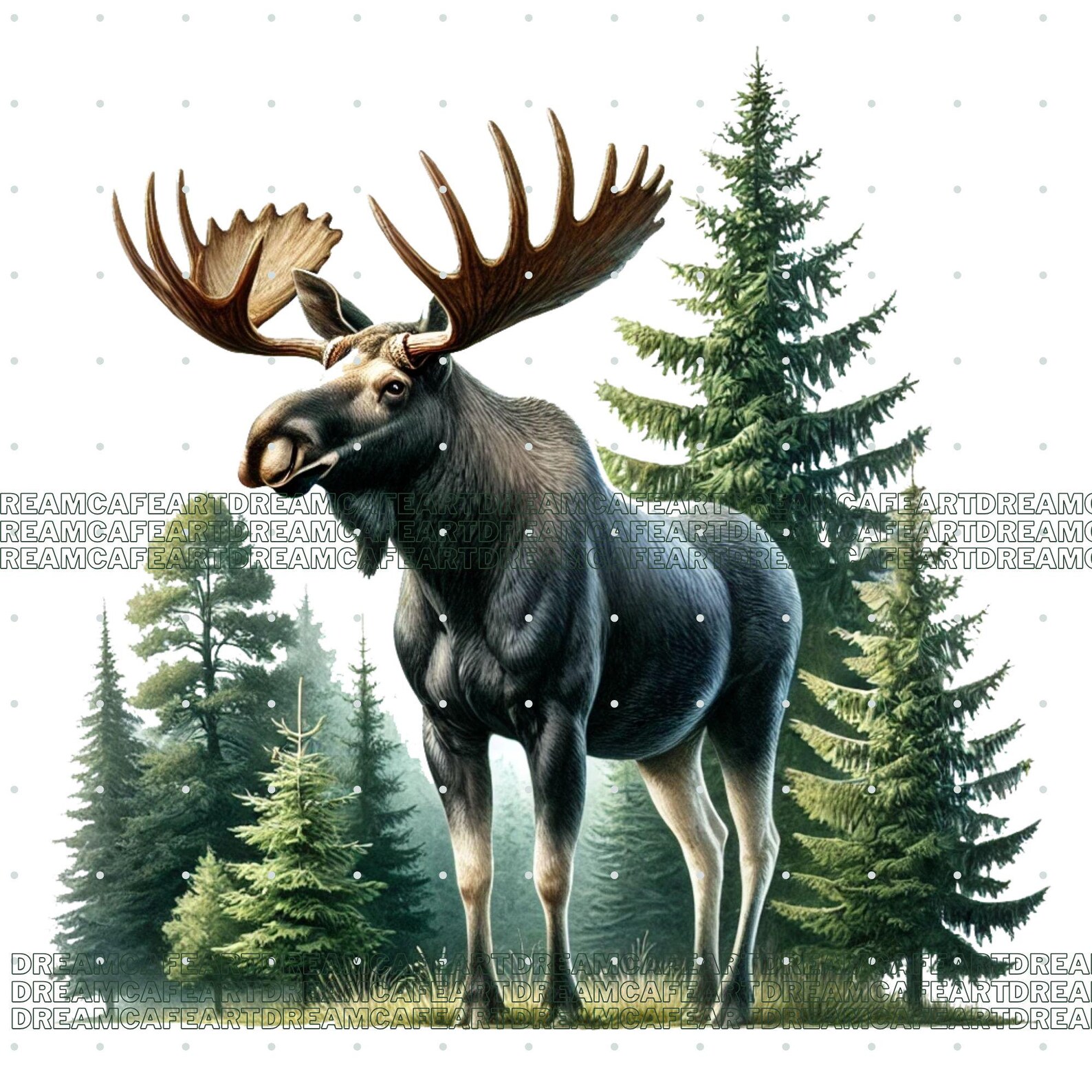 50 PNG Moose Clipart Bundle | Moose Drawing Graphics | Digital Download ...