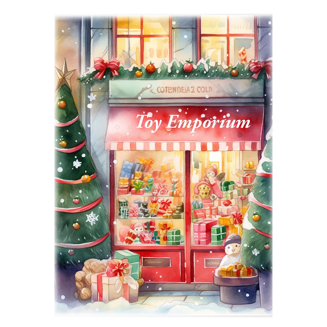 10 Watercolor Christmas Clipart,christmas Clipart, Winter Clipart ...
