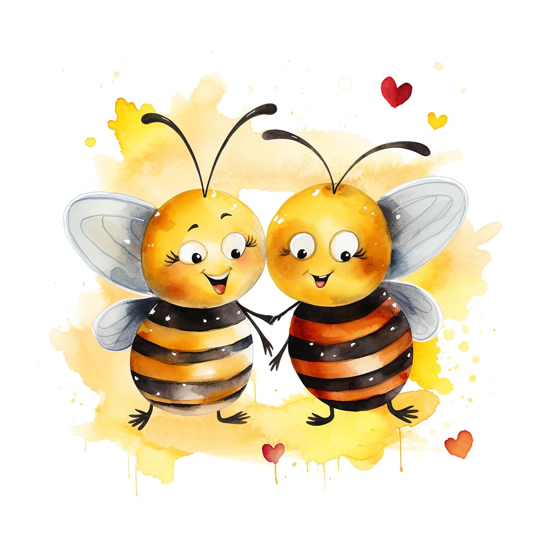 14 Cute Bee Clipart Clipart Jpgs,valentine's Bees Clipart,valentine's ...