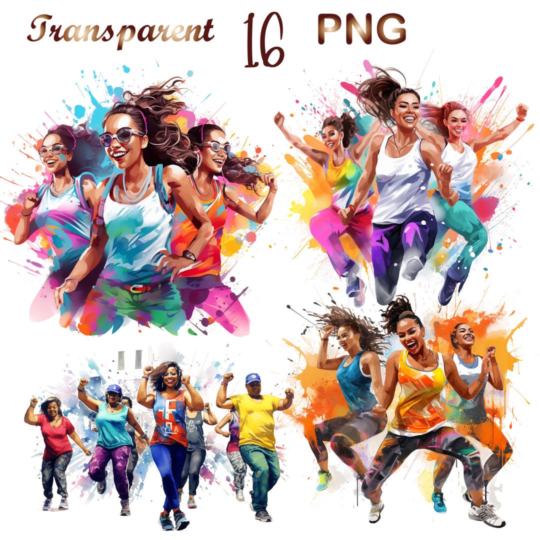 16 Zumba Clipart Png, Zumba Sublimation, Sport Png, Sport Sublimation ...