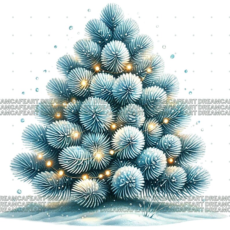 60 PNG Winter Trees Clipart Bundle — Christmas Festive Tree ...