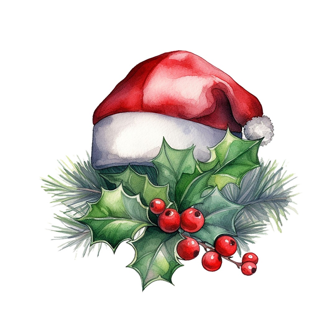 8 Santa Hat Clipart, Santa Hat Clip Art, Christmas Hat, High Quality ...