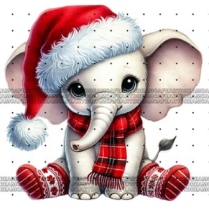 31 PNG, Winter Animals Clipart Bundle, Christmas Animal Graphics, Cute ...