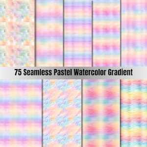 75 Seamless Printable Gradient Digital Paper, Gradient Digital Papers ...