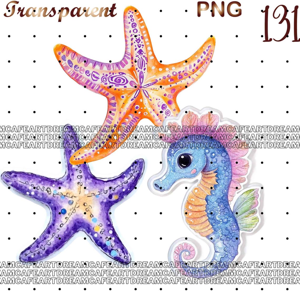 131 PNG Sea Animals Clipart Bundle - Underwater Sea Life, Ocean Animal ...