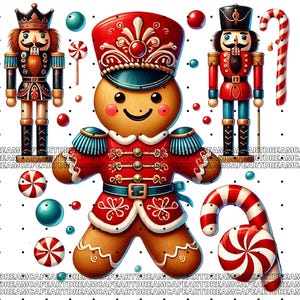 23 PNG, Gingerbread Man Clipart Bundle, Christmas Clipart, Festive ...