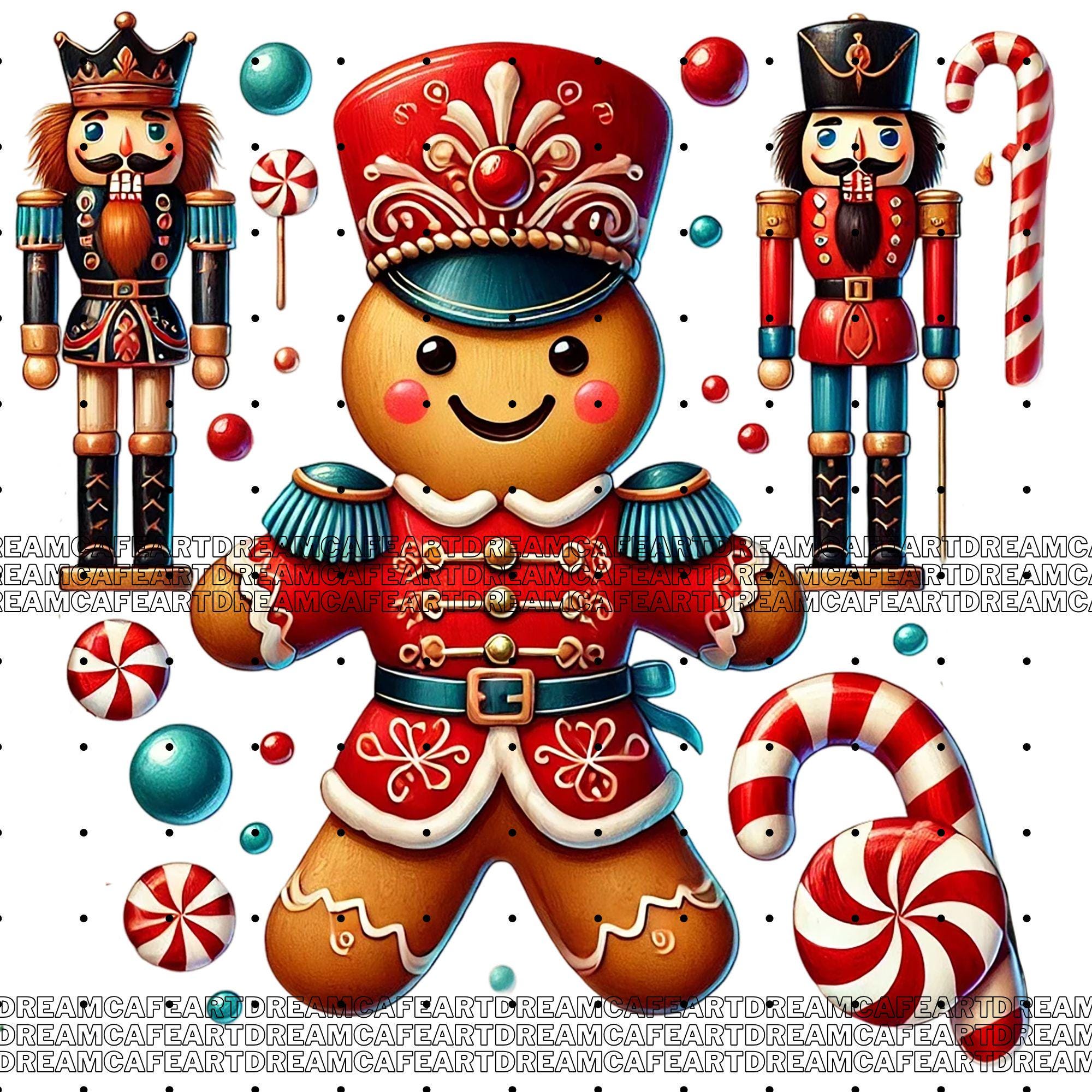23 PNG, Gingerbread Man Clipart Bundle, Christmas Clipart, Festive ...