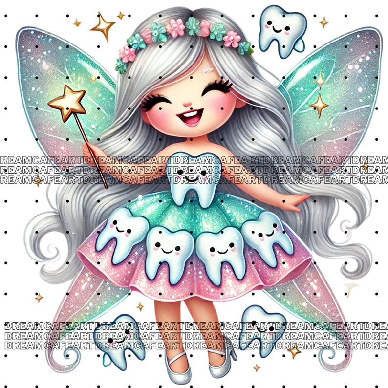 38 PNG Tooth Fairies Clipart Bundle, Dentist Fairy Graphics Design ...