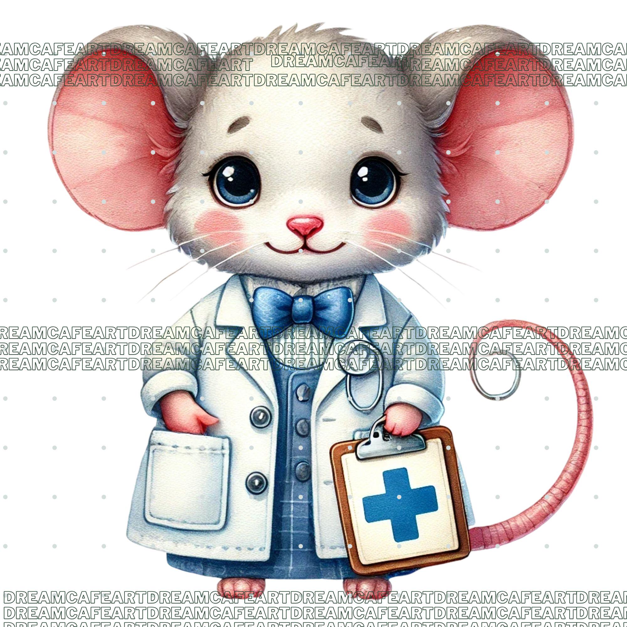 70 PNG Doctor Animals Clipart Bundle, Whimsical Doctor Animal ...